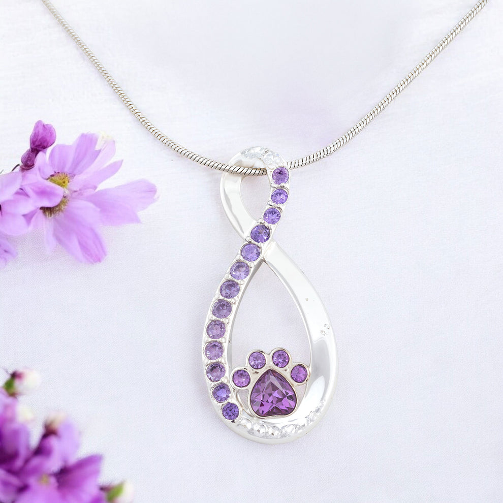 Infinite Love Amethyst Necklace – Seasonal Paws